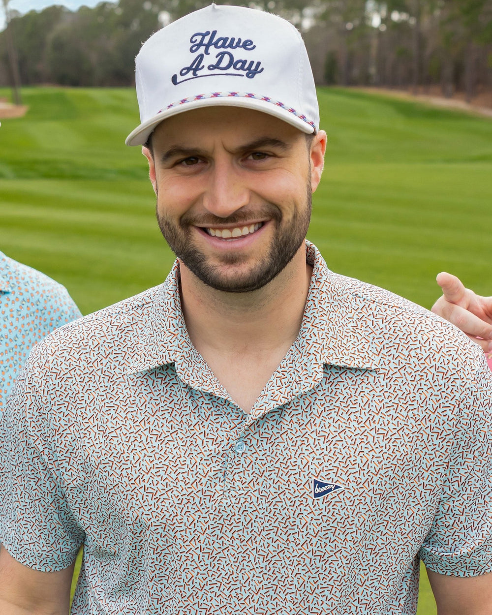 The 90s Stripes Mint Polo Shirt for Men | Breezy Golf