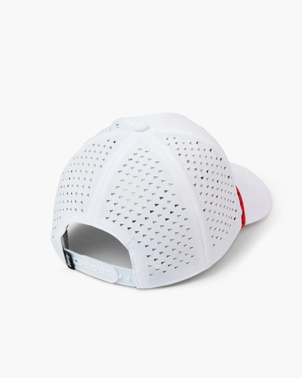 Fireball x Breezy Fireball Fairways Perforated White Hat | Breezy Golf